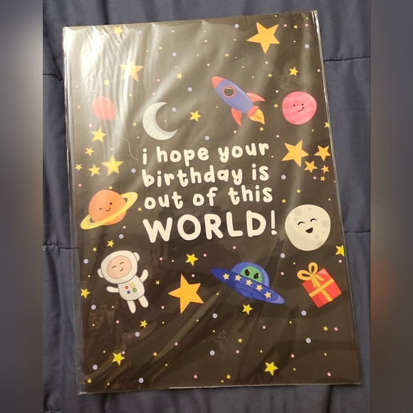 Central 23 | Party Supplies | Giant Space Theme Happy Birthday Card ...